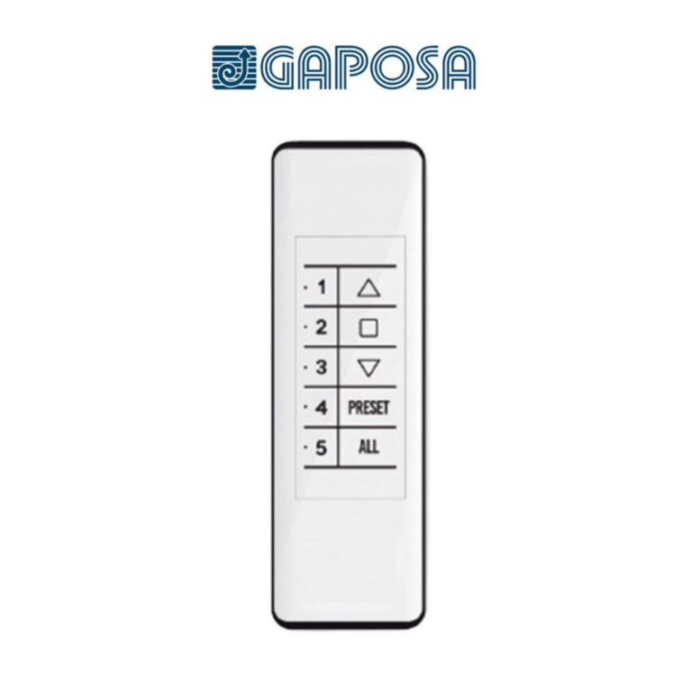 Gaposa 5 Channel Hand Held Remote | Roll-A-Shield